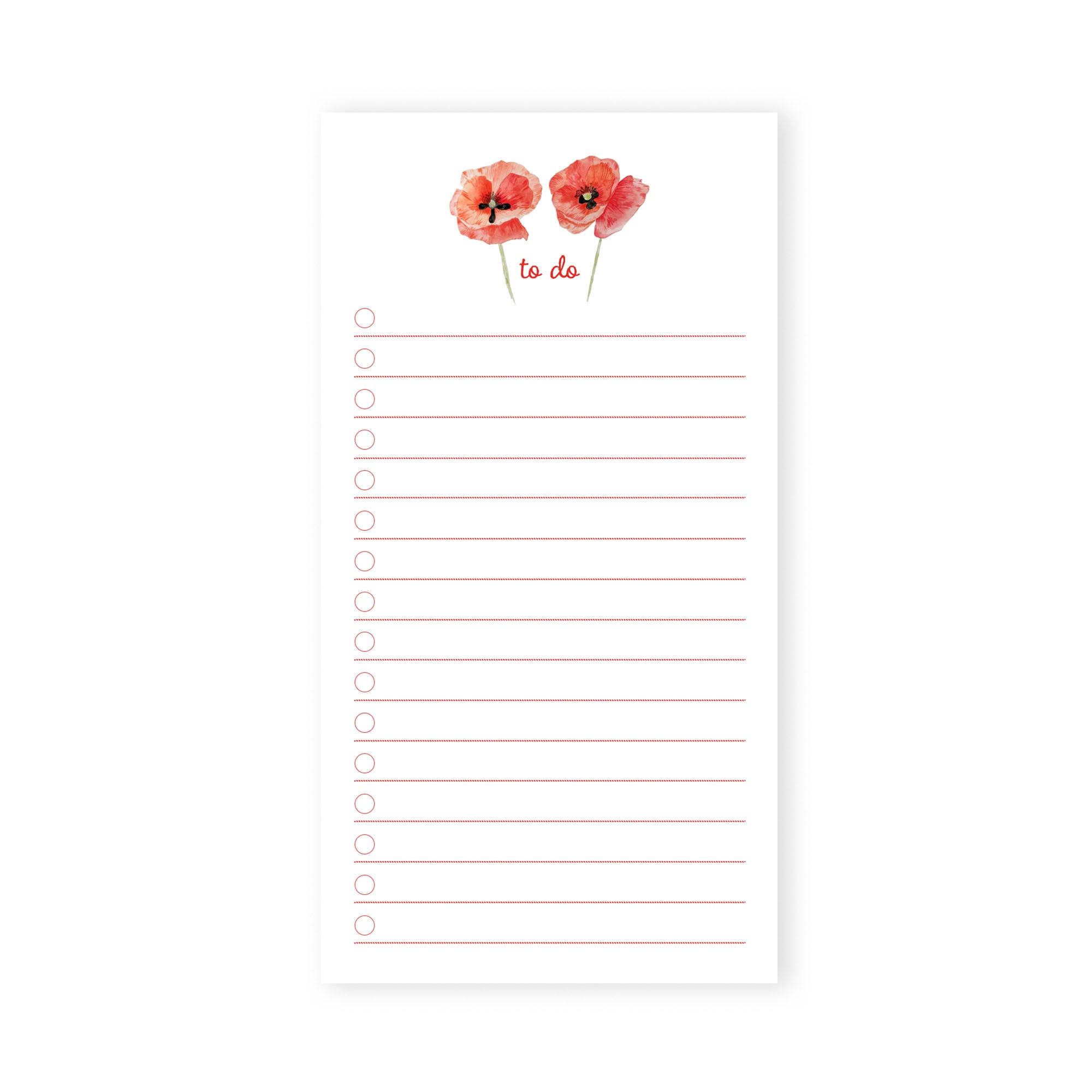 poppies notepad – Audrey Ra Design Shop