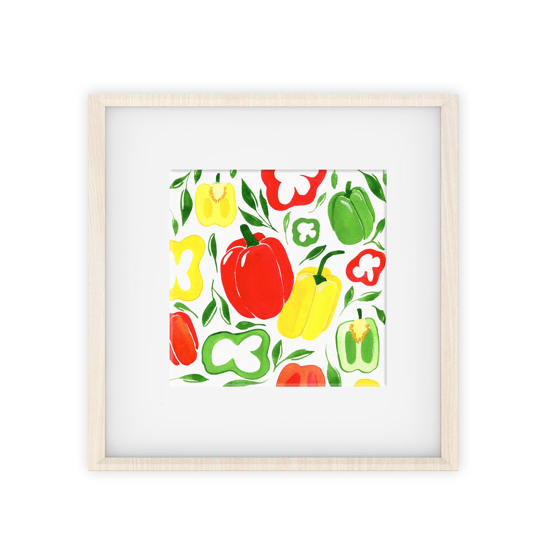 bell pepper pattern art print – Audrey Ra Design Shop