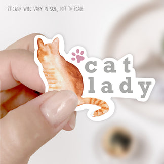 cat lady stickers – Audrey Ra Design Shop