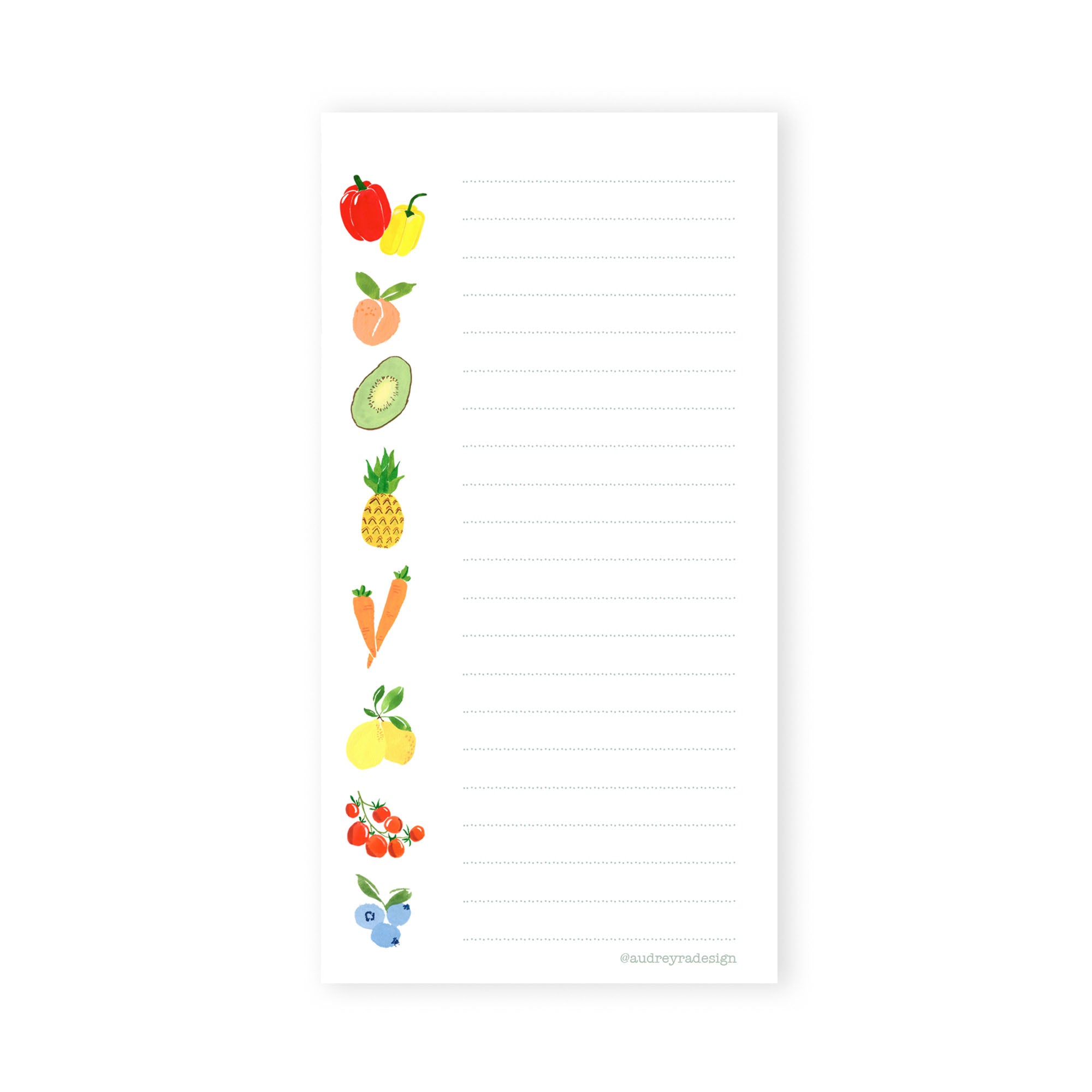 fruits notepad – Audrey Ra Design Shop
