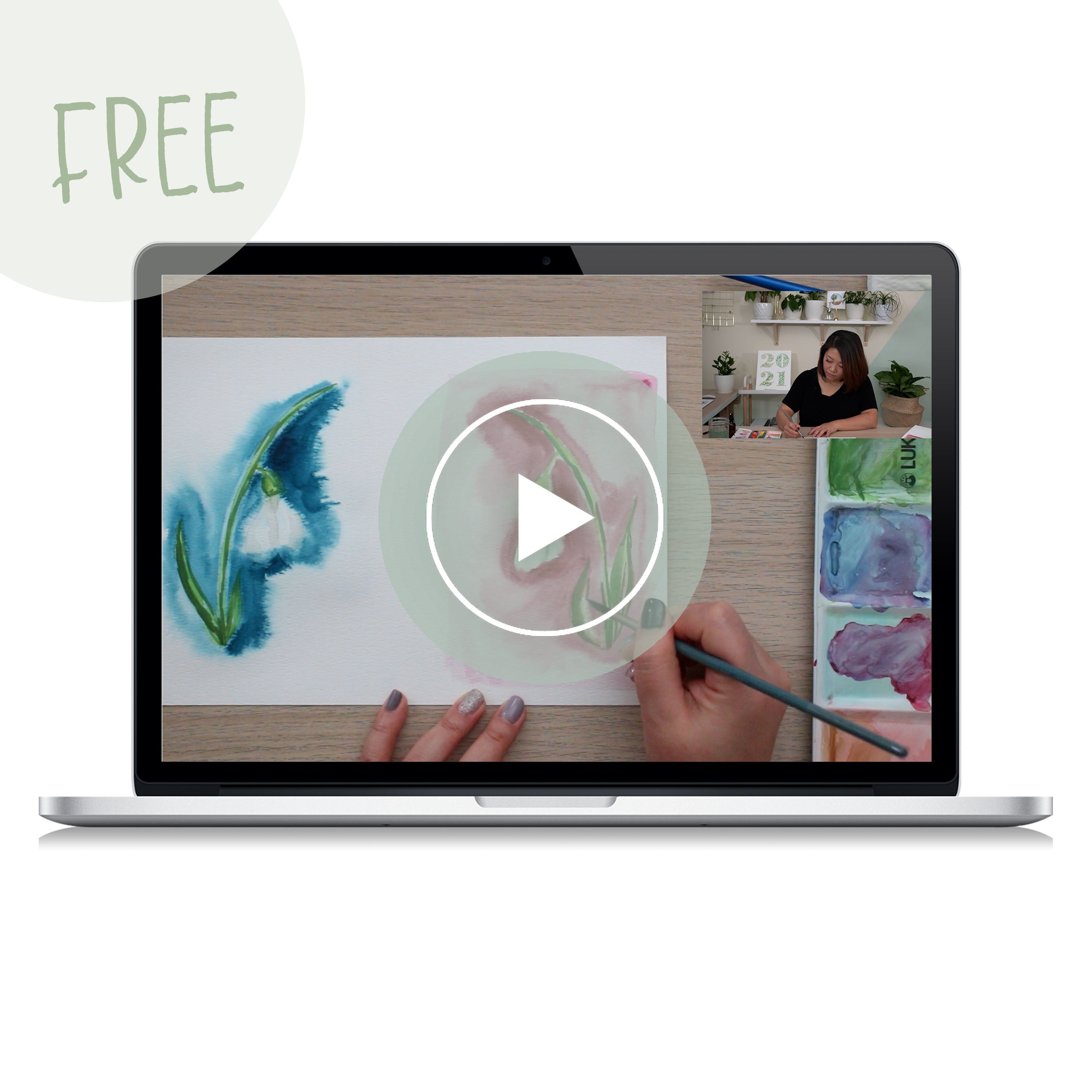 how to paint: watercolor snowdrops – Audrey Ra Design Shop